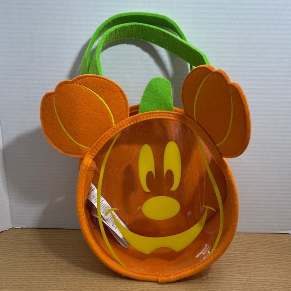 Disney | Costumes | Disney Mickey Mouse Pumpkin Trick Or Treat Bag ...